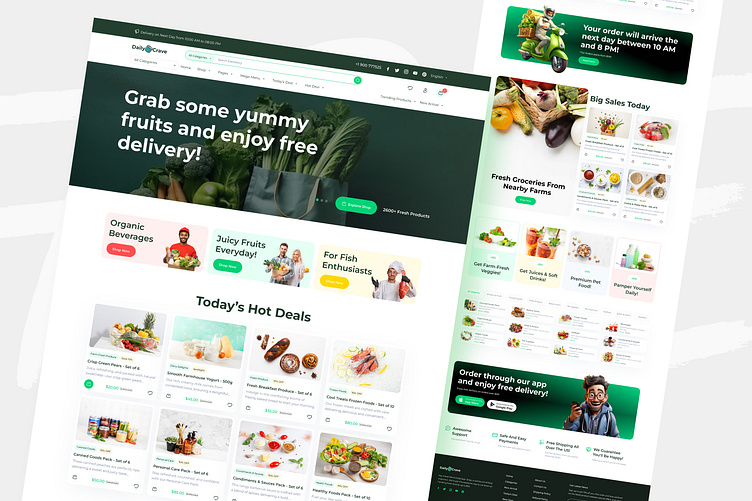 Grocery Website UI UX Design by Xenvo Studio on Dribbble