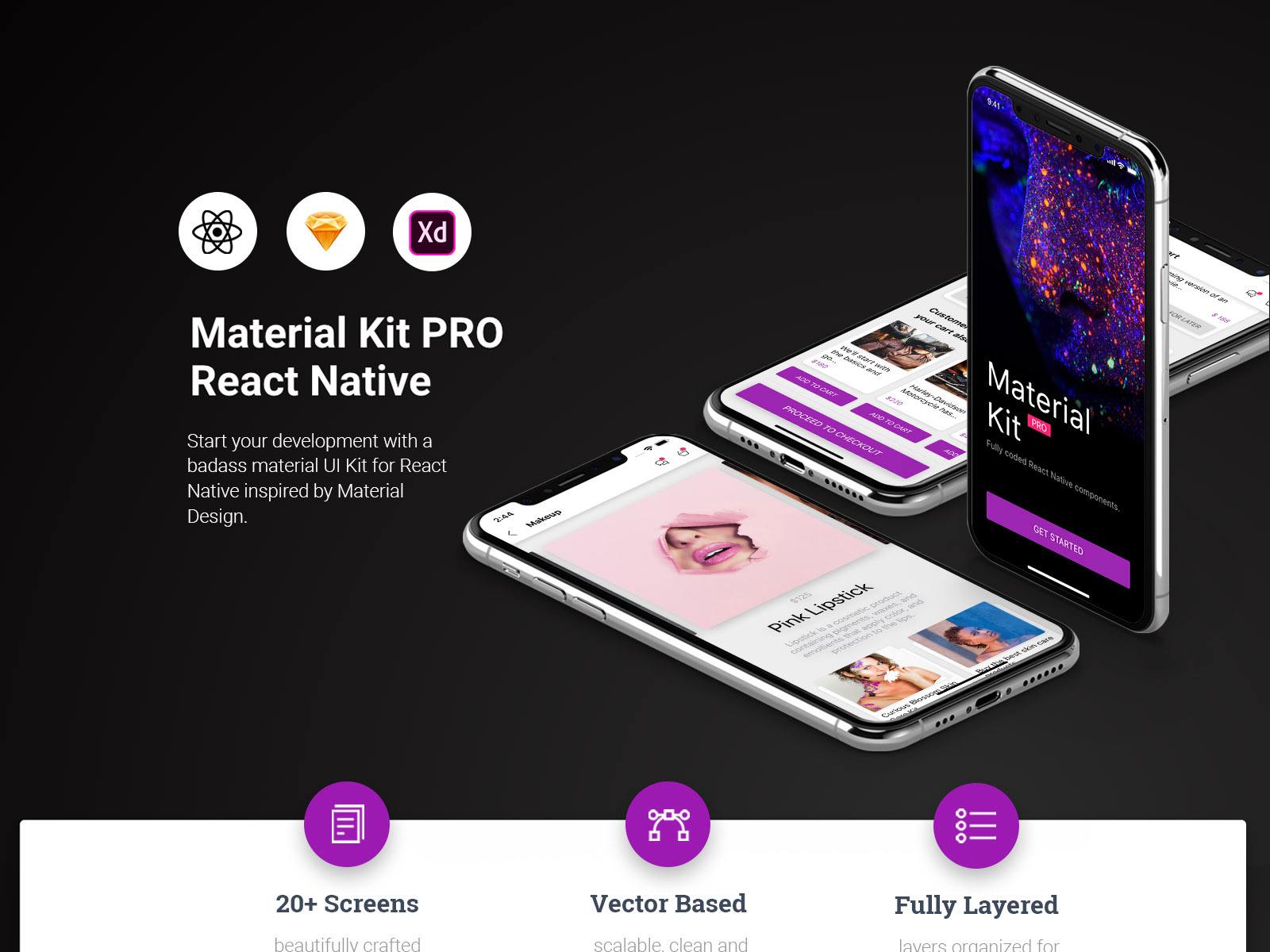 Material Kit PRO React Native by Creative Tim on Dribbble Material Kit PRO React Native by Creative Tim on Dribbble