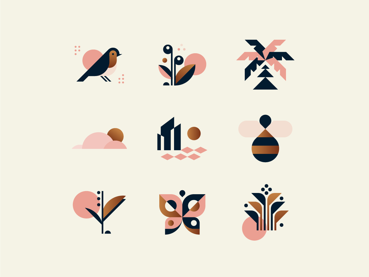 Spring Icons by Nadia Castro on Dribbble