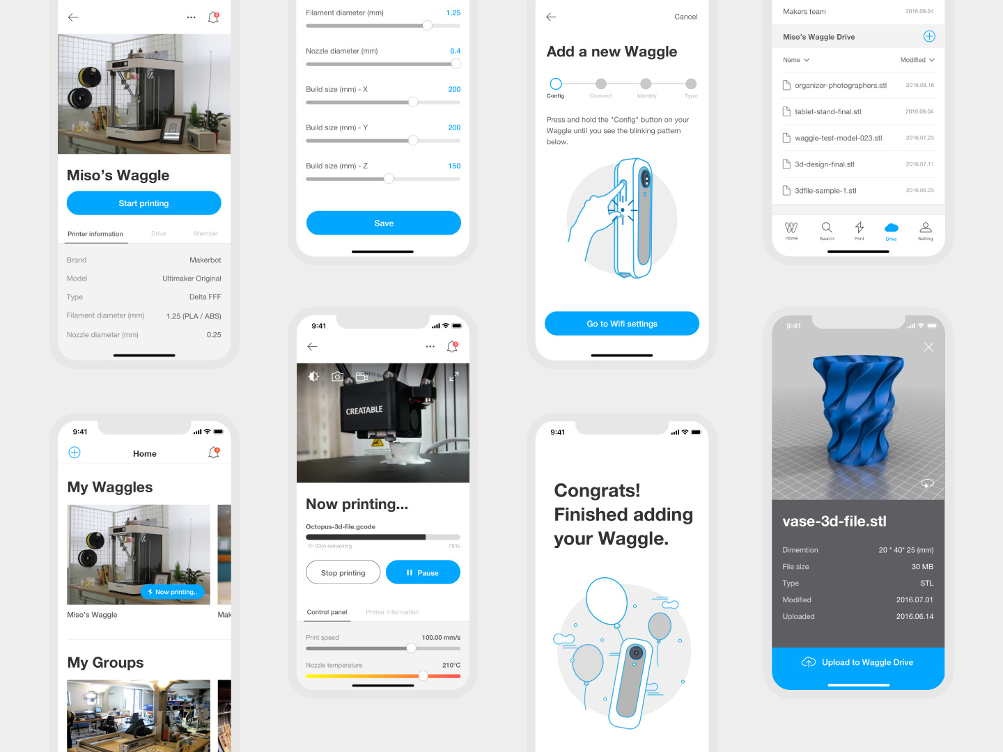 Waggle iOS app design by Miso on Dribbble