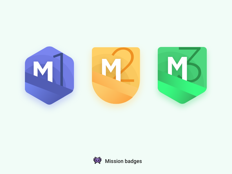 Mission Badges by Alex Vong on Dribbble