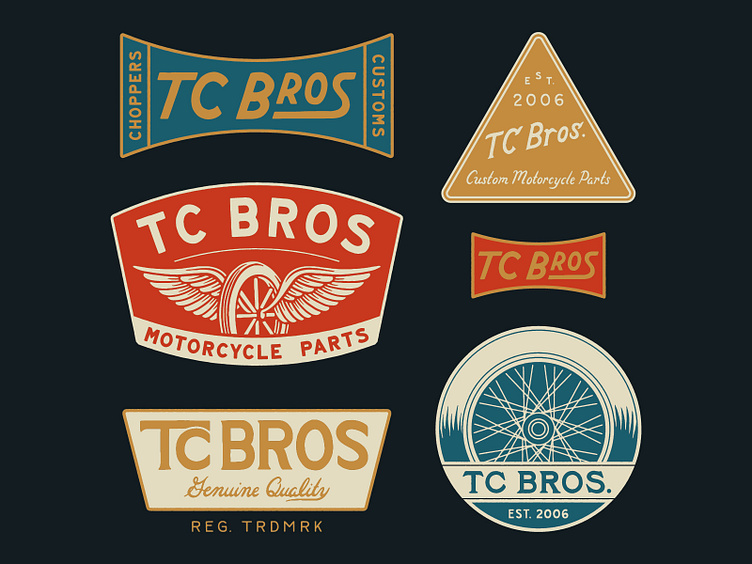 TC Bros. Choppers by Daniel Sheridan on Dribbble