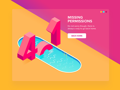 401 Error page by Celonis Design on Dribbble