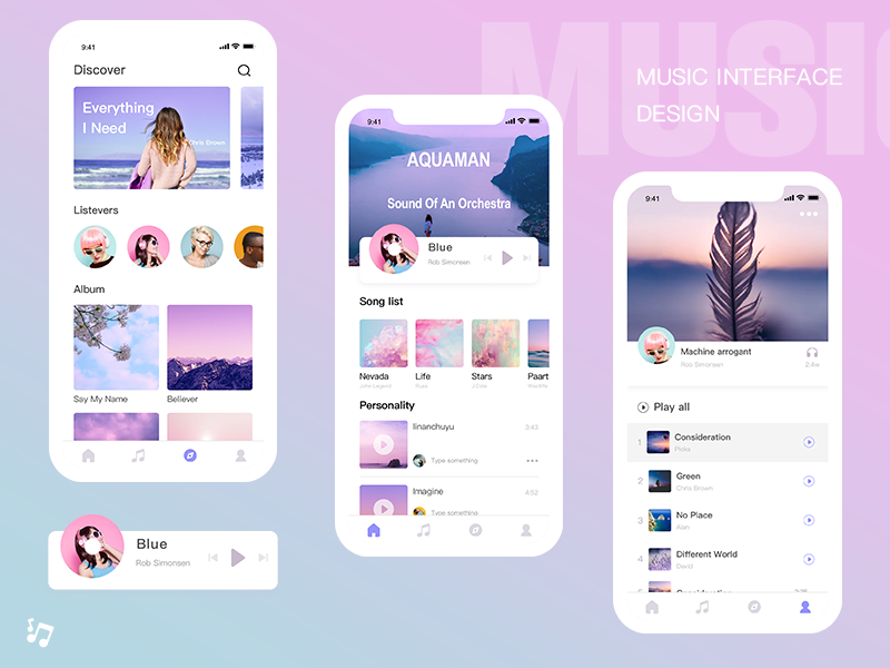 music design by Wanghefei on Dribbble