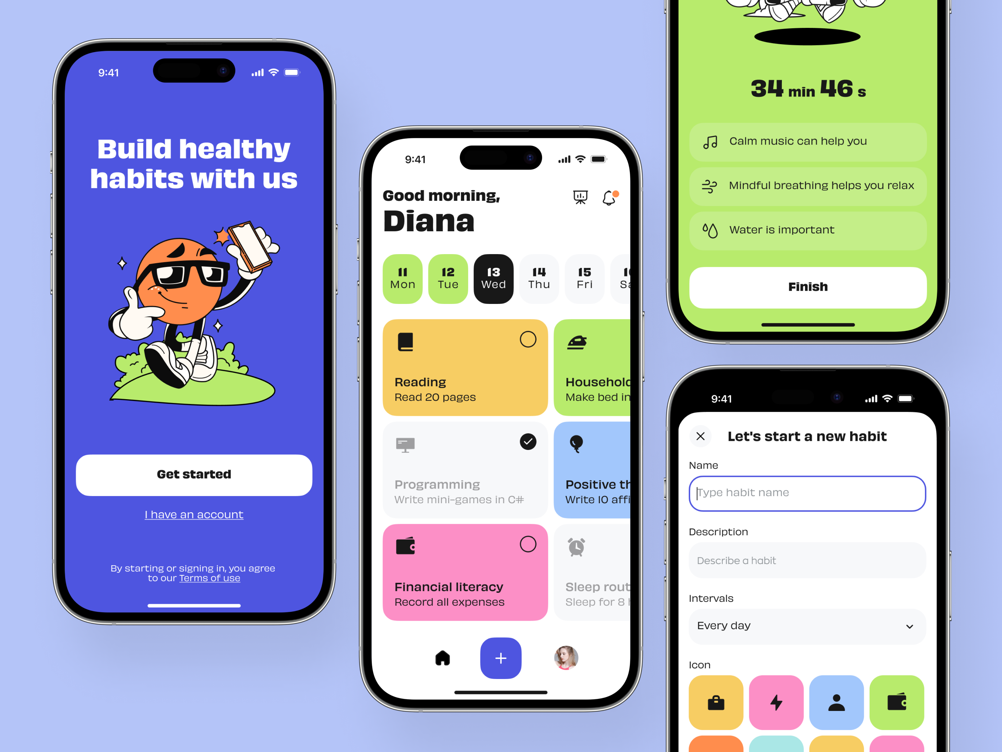 Habit Tracker App by Ronas IT | UI/UX Team on Dribbble