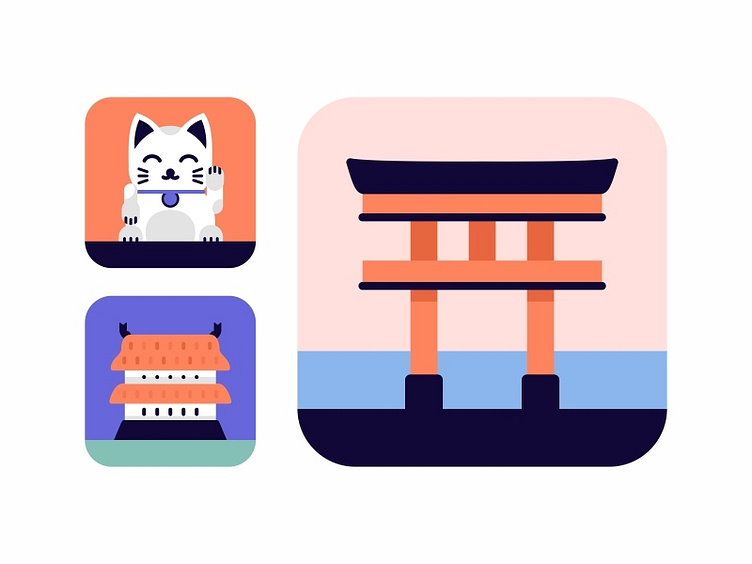 Japan Icons Set.3 by Aleksandar Savić / Almigor Studio on Dribbble