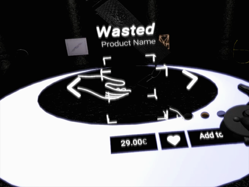 VR shopping - Grab item UI/UX by Pacôme LE ROUGE on Dribbble