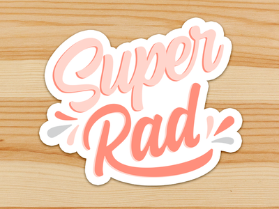 Super Rad Sticker by Liz Magee on Dribbble