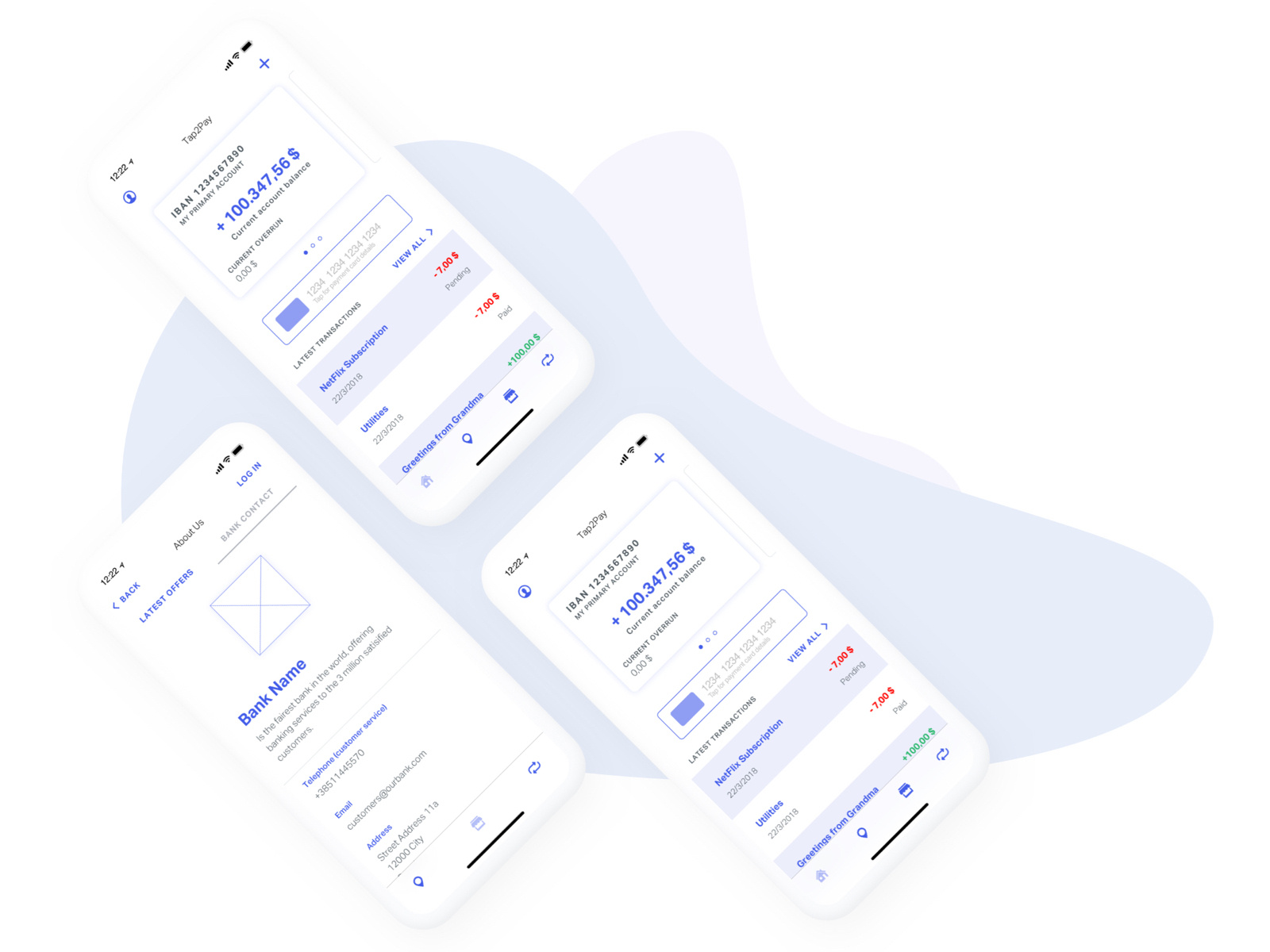 Banking App Wireframes by Vildana Lojo Babic on Dribbble