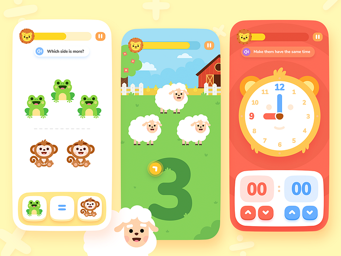 Math Training App by NestStrix Game Art Studio on Dribbble