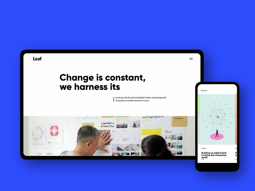 Website link: leafdesign.in by Sourajit Sengupta on Dribbble