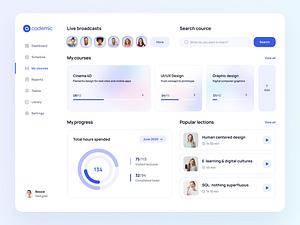 Application for the administration of distance learning courses by ...