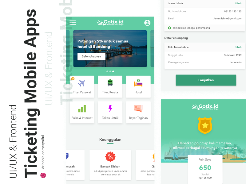 Ticketing UI & Frontend Work by Syaiful Anshor on Dribbble