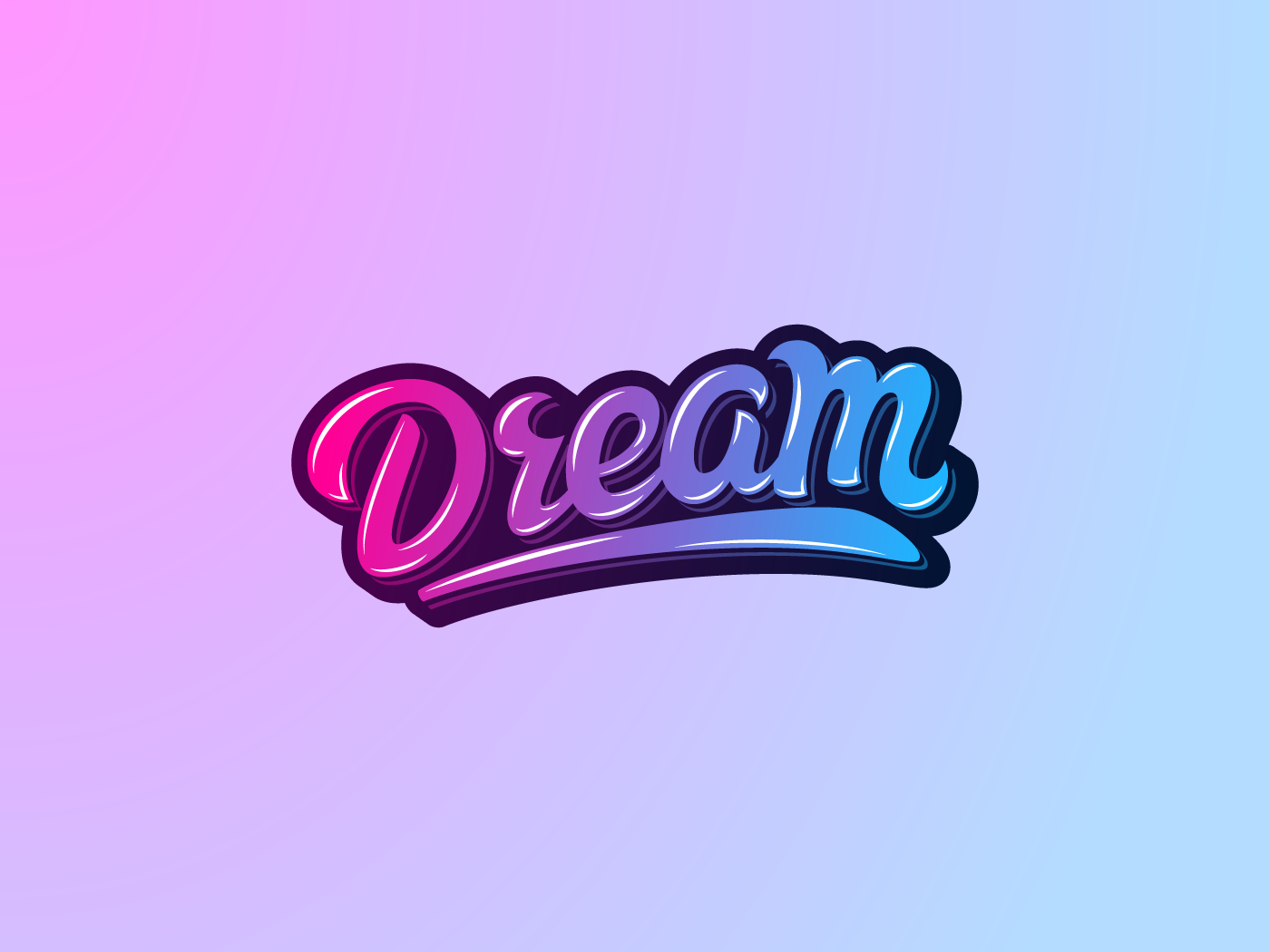 Dream lettering by Slava Antipov on Dribbble