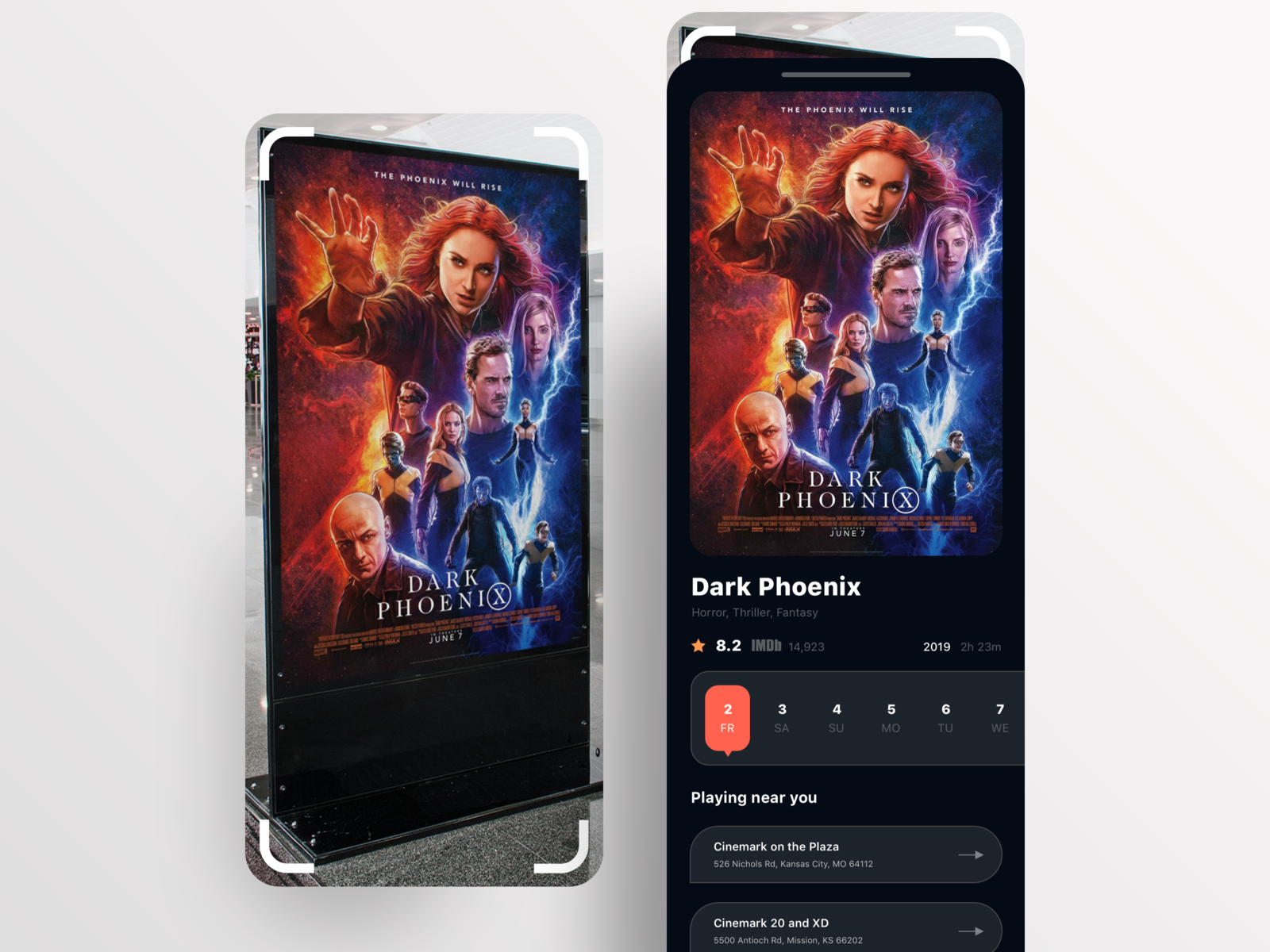 AR Scan Movie App UI by Denton Bishop on Dribbble