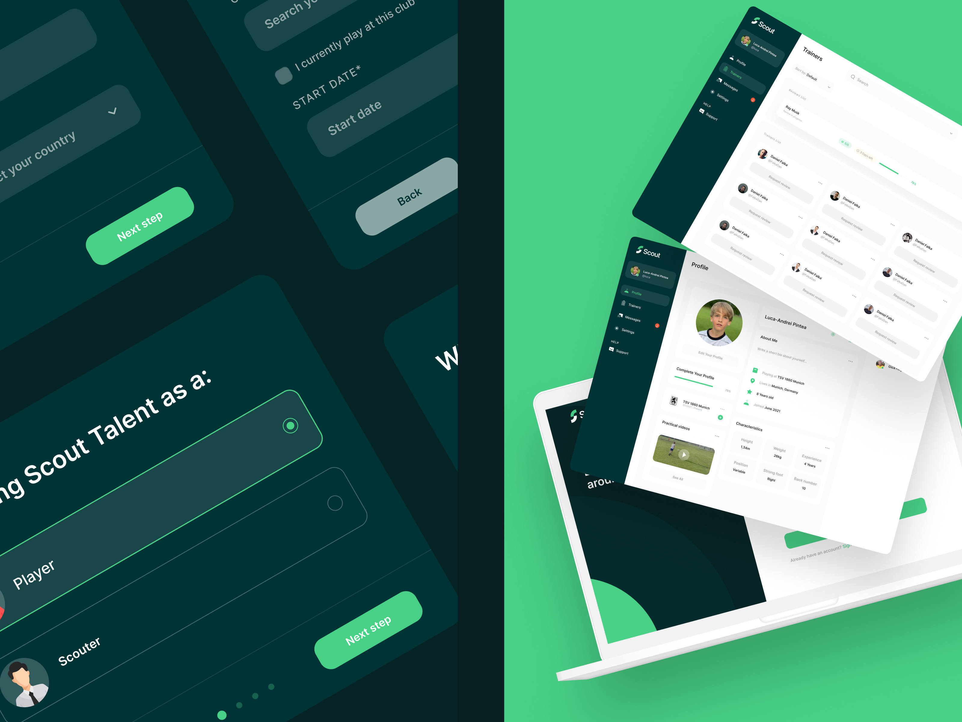 Scout Talent - Dashboard UI by Om Studio on Dribbble