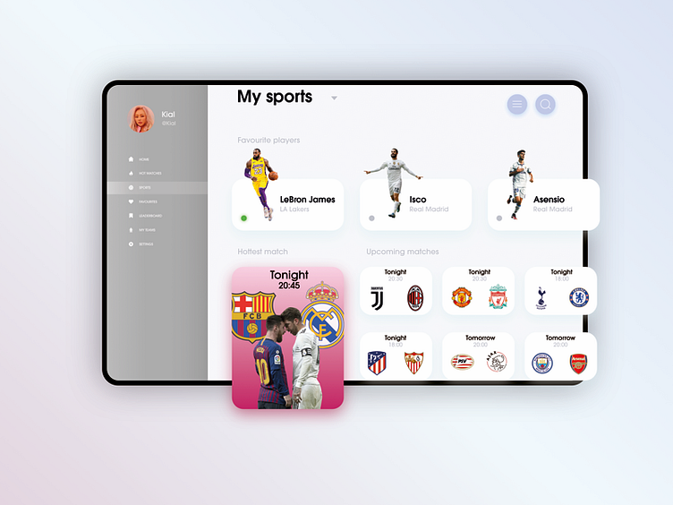 Fantasy sport by Kingfer on Dribbble