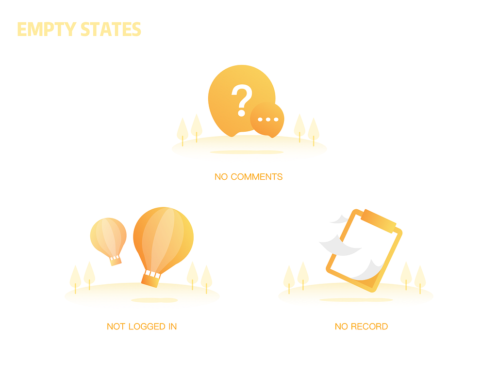 Empty States by Jair wang on Dribbble