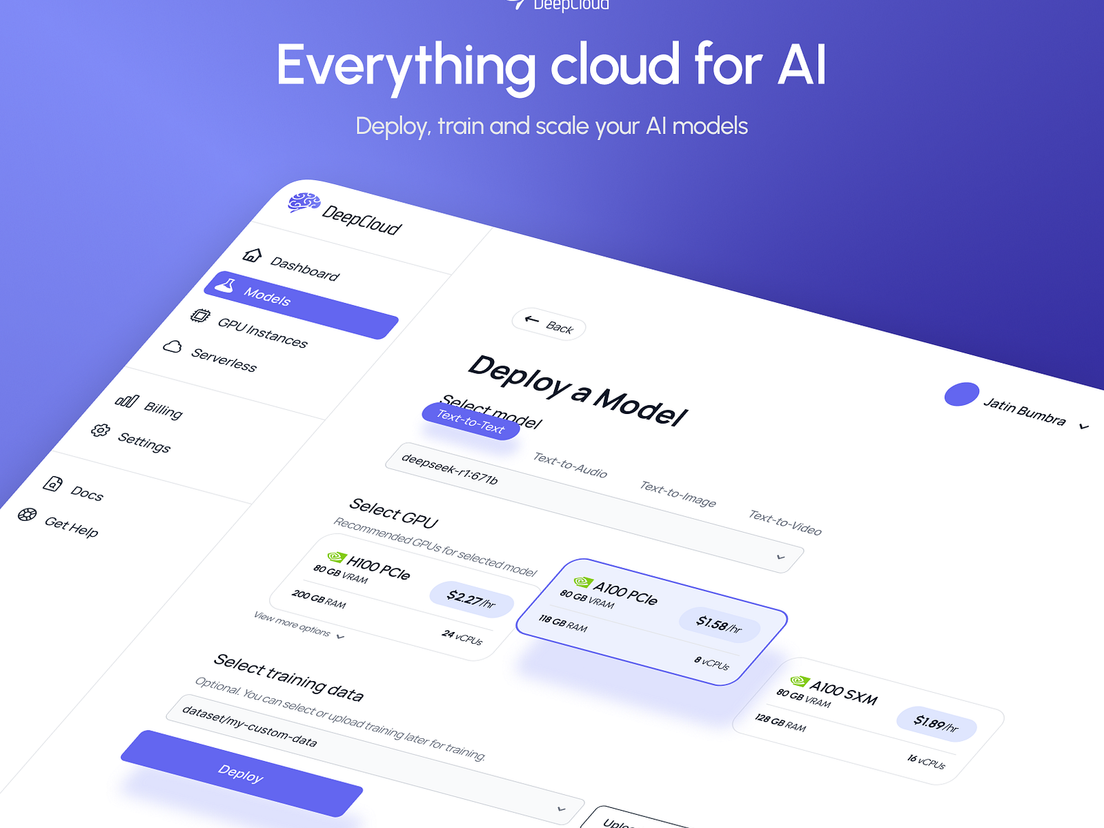 Cloud UI Platform Concept- Deep Cloud by Bruvora on Dribbble