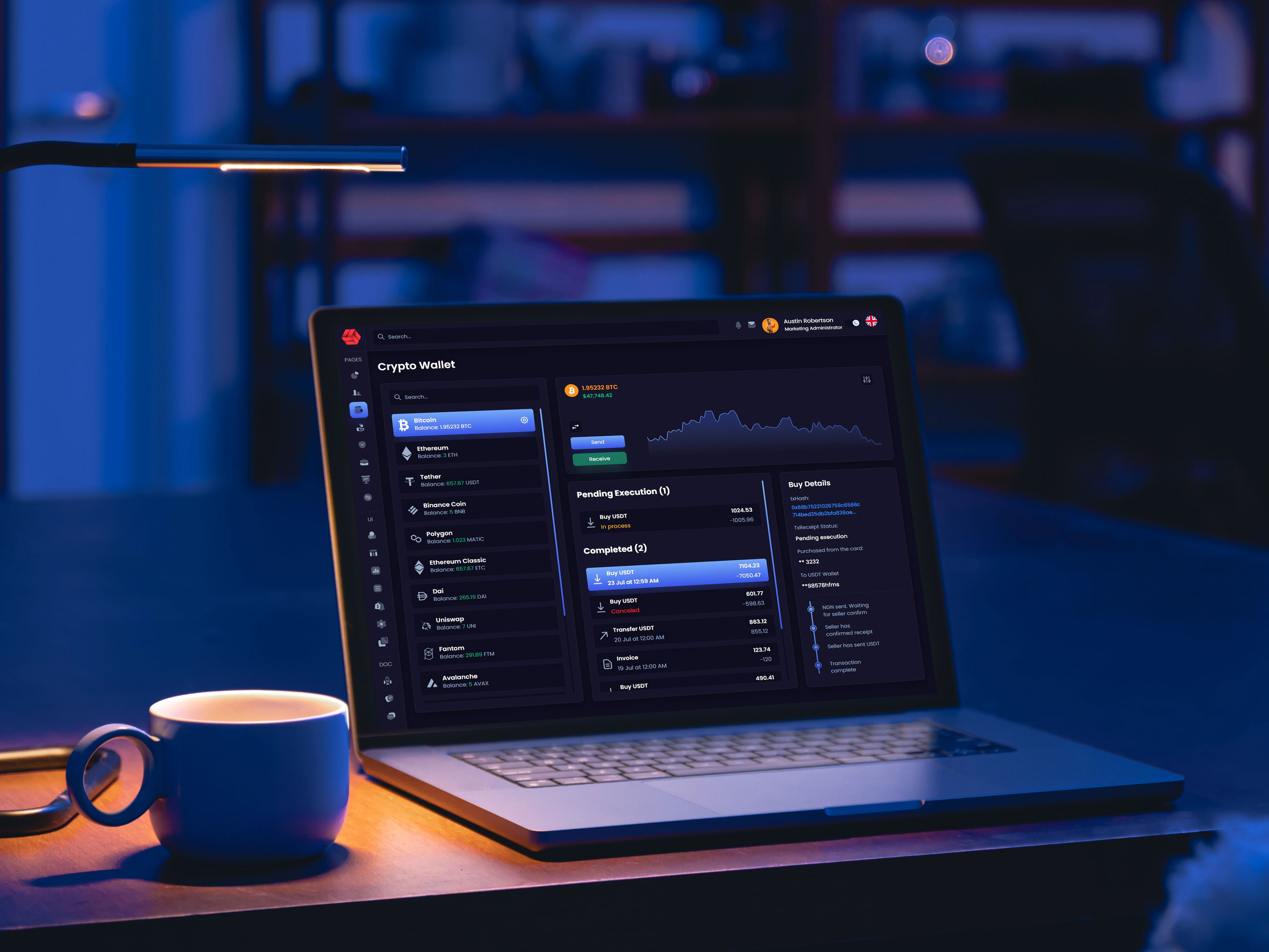 Crypto Wallet Dashboard UI Template by Extej UI UX Design Agency on ...