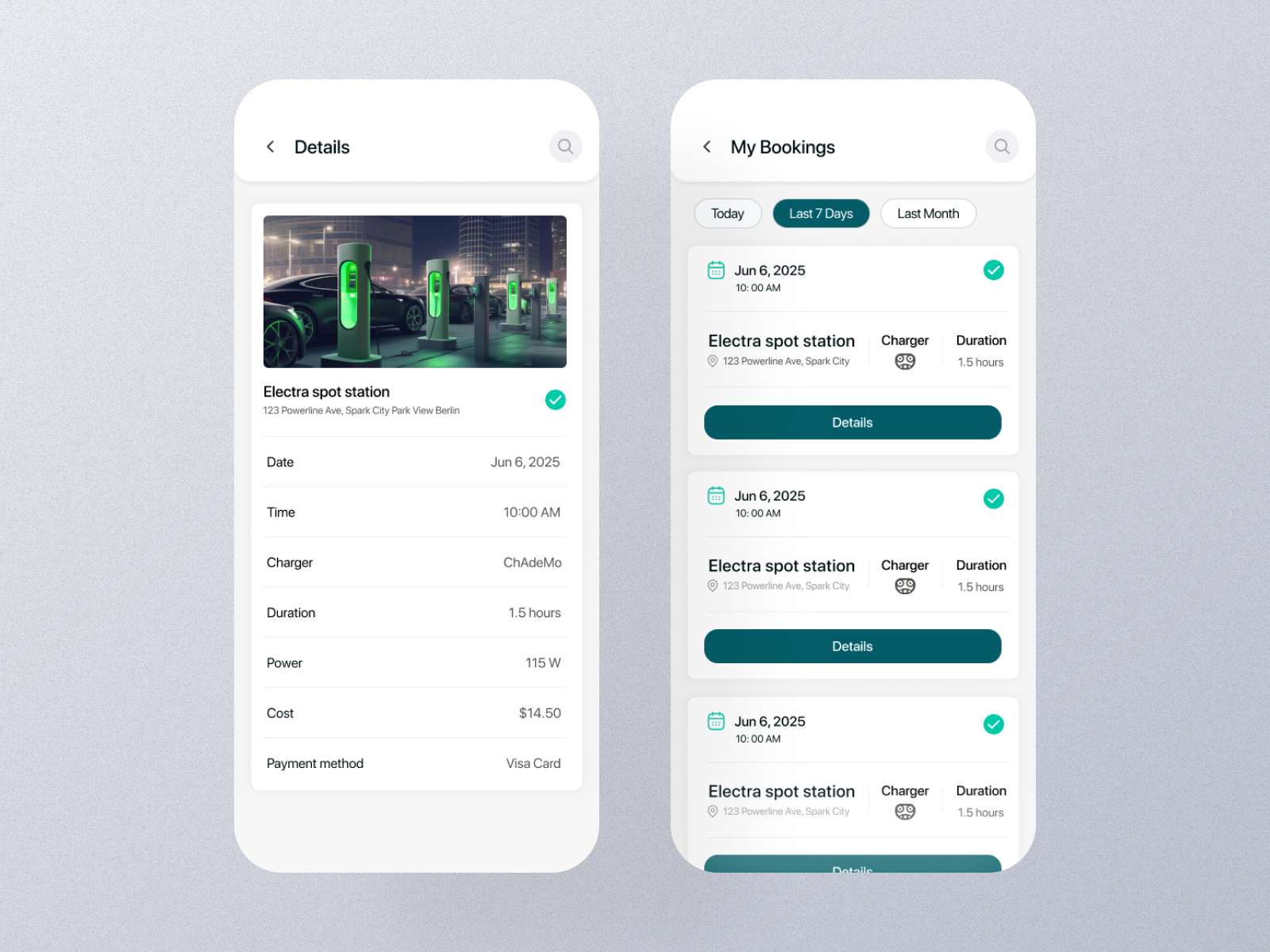 Charging History Mobile App Ui by UI Ants on Dribbble
