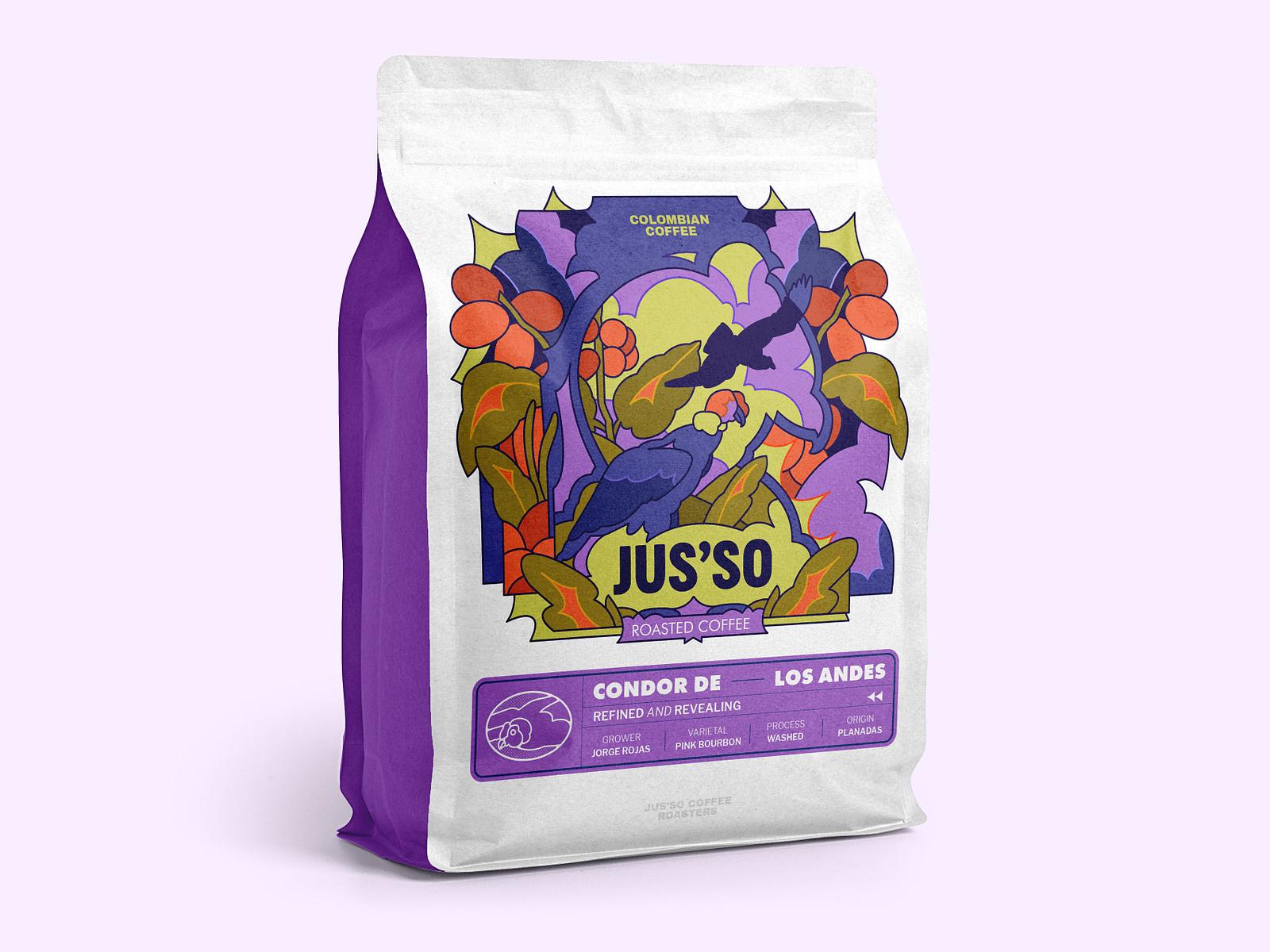 Jus'so Coffee (Packaging Label) by Daniel Villanueva on Dribbble
