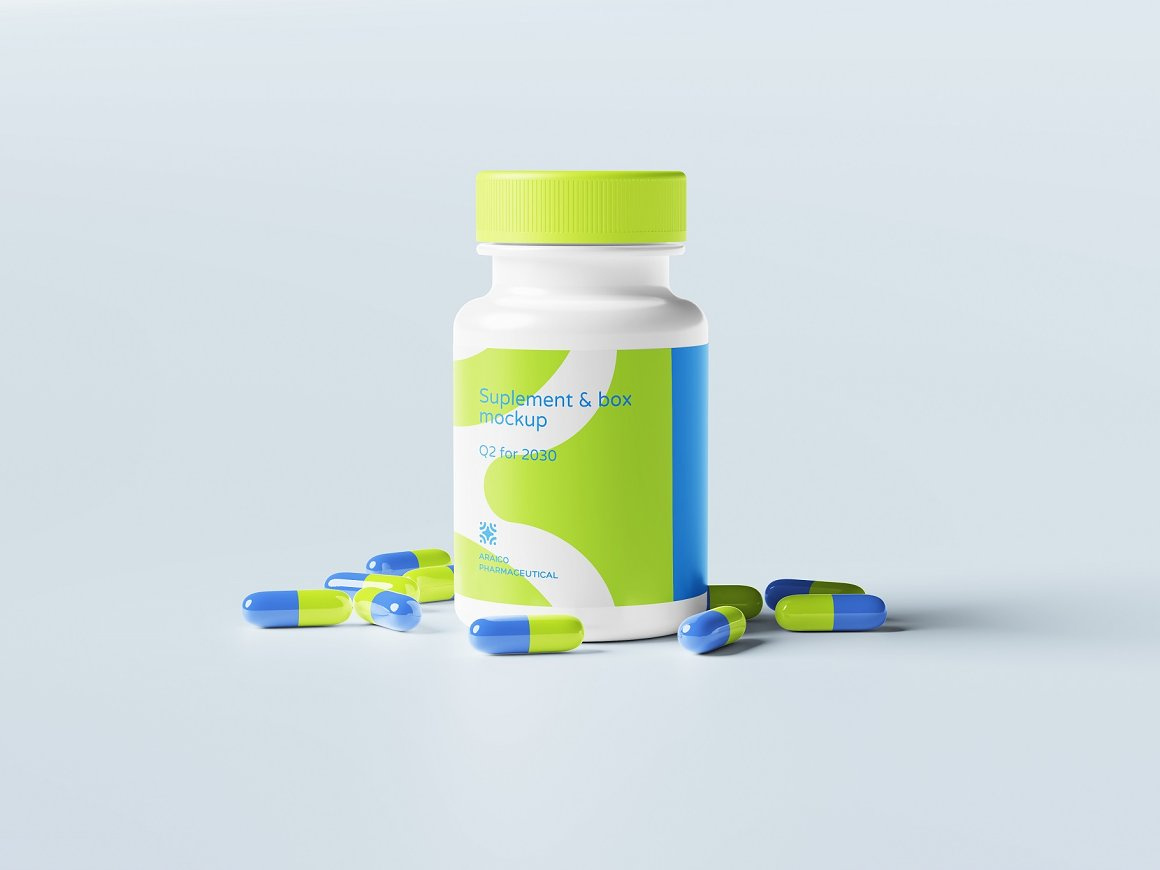 Supplement & Box Mockup by Hazel Jacob on Dribbble