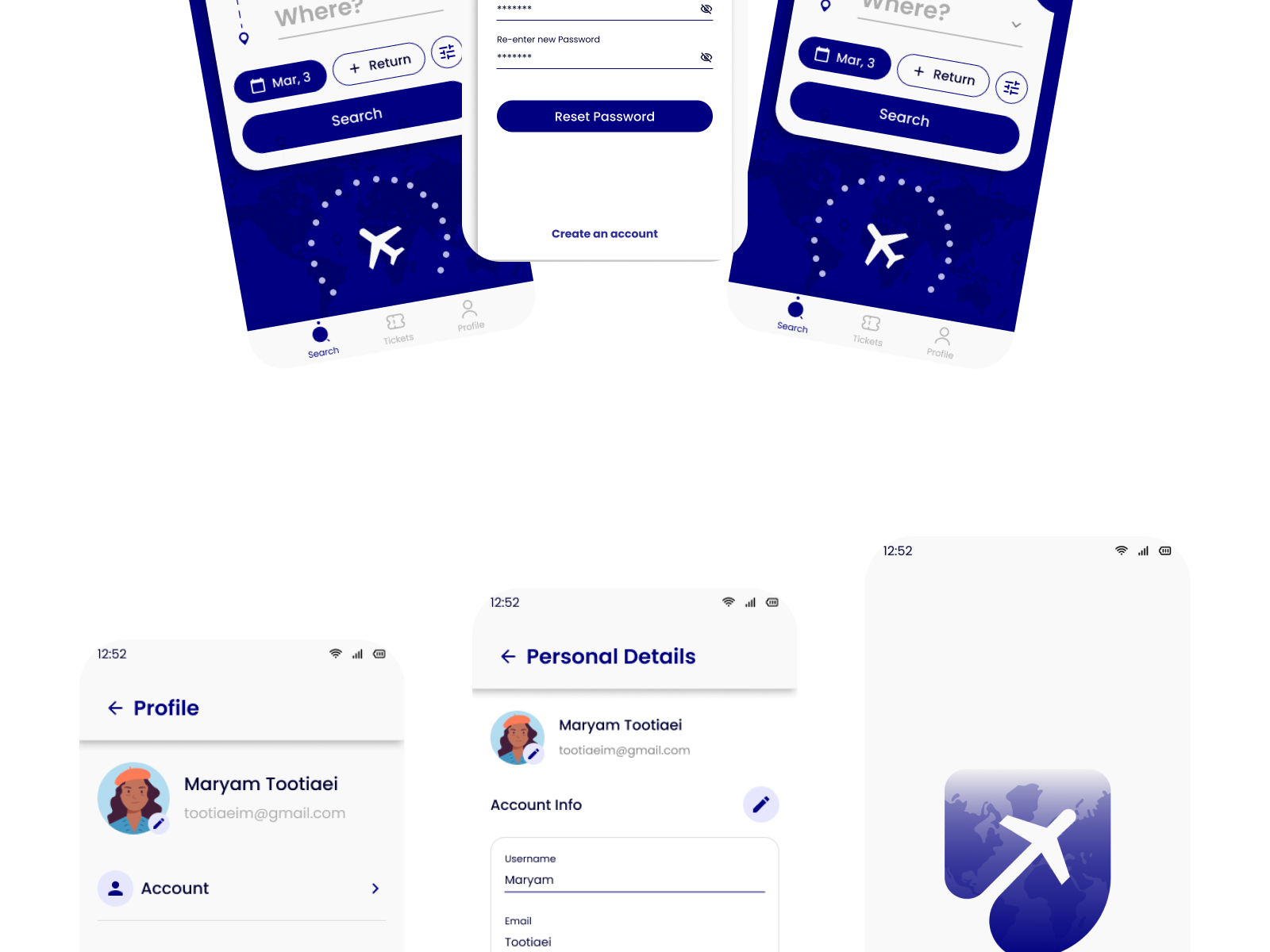 Flight App UI Design by Shery on Dribbble