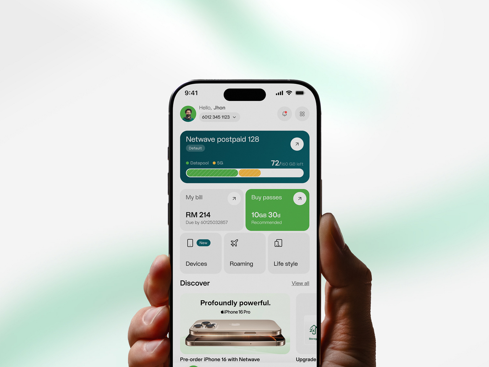 Netwave – Telco App by Vivasoft Design on Dribbble