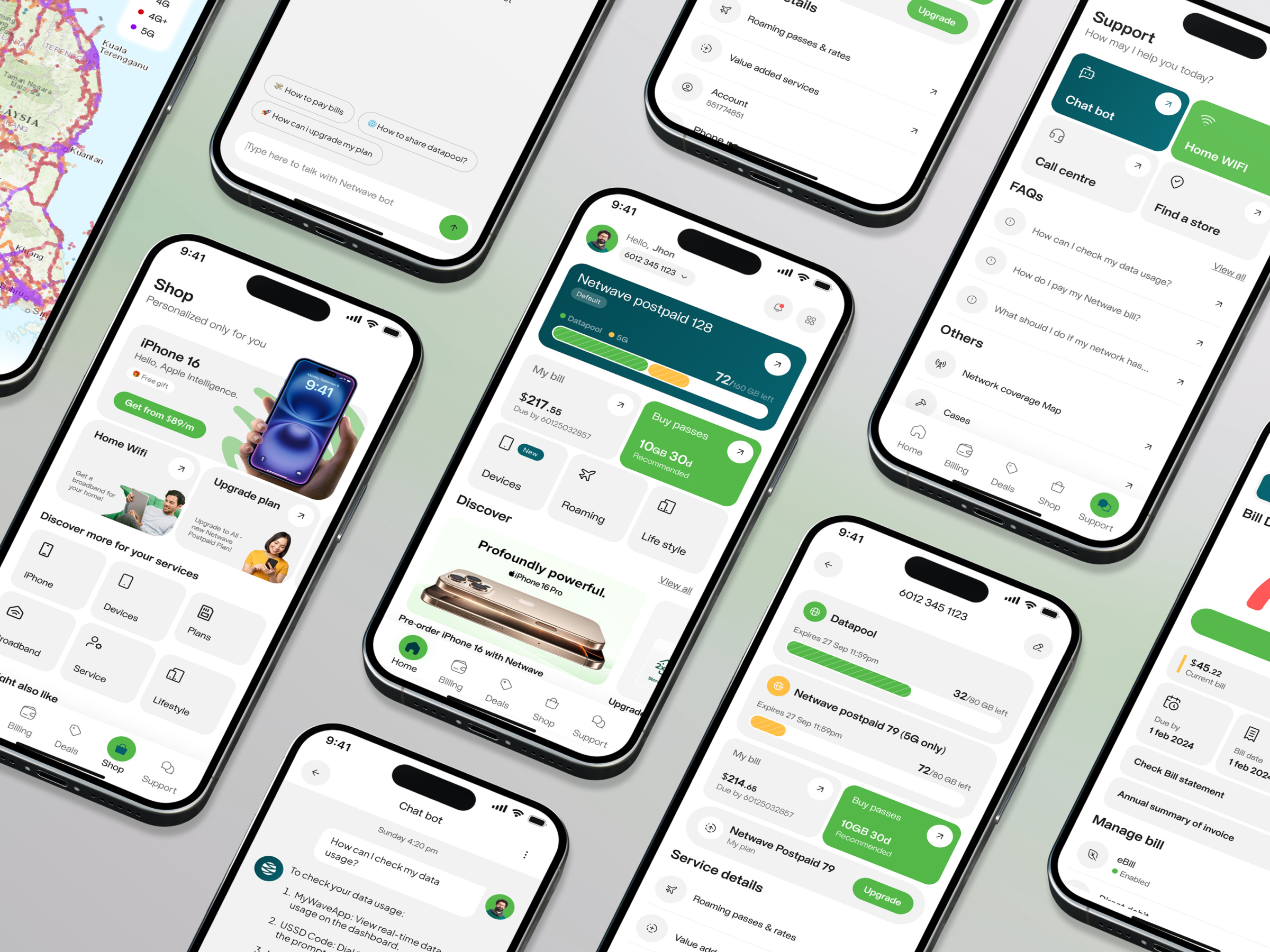 Netwave – Telco App by Vivasoft Design on Dribbble