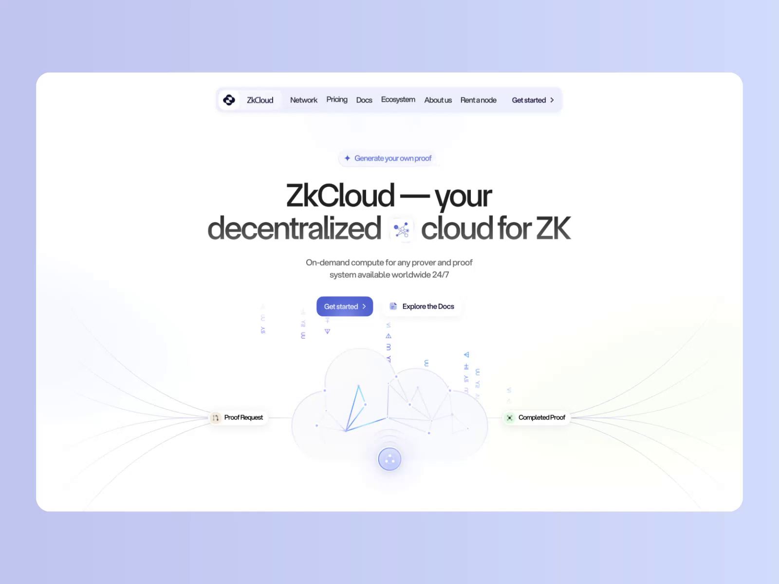 ZkCloud - Landing Page by Bogdan Falin for QClay on Dribbble