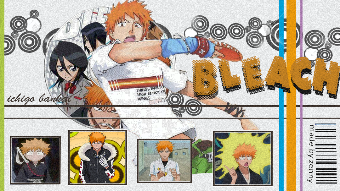 bleach graphic design, poster, cd cover art, graphic art by zenny on ...
