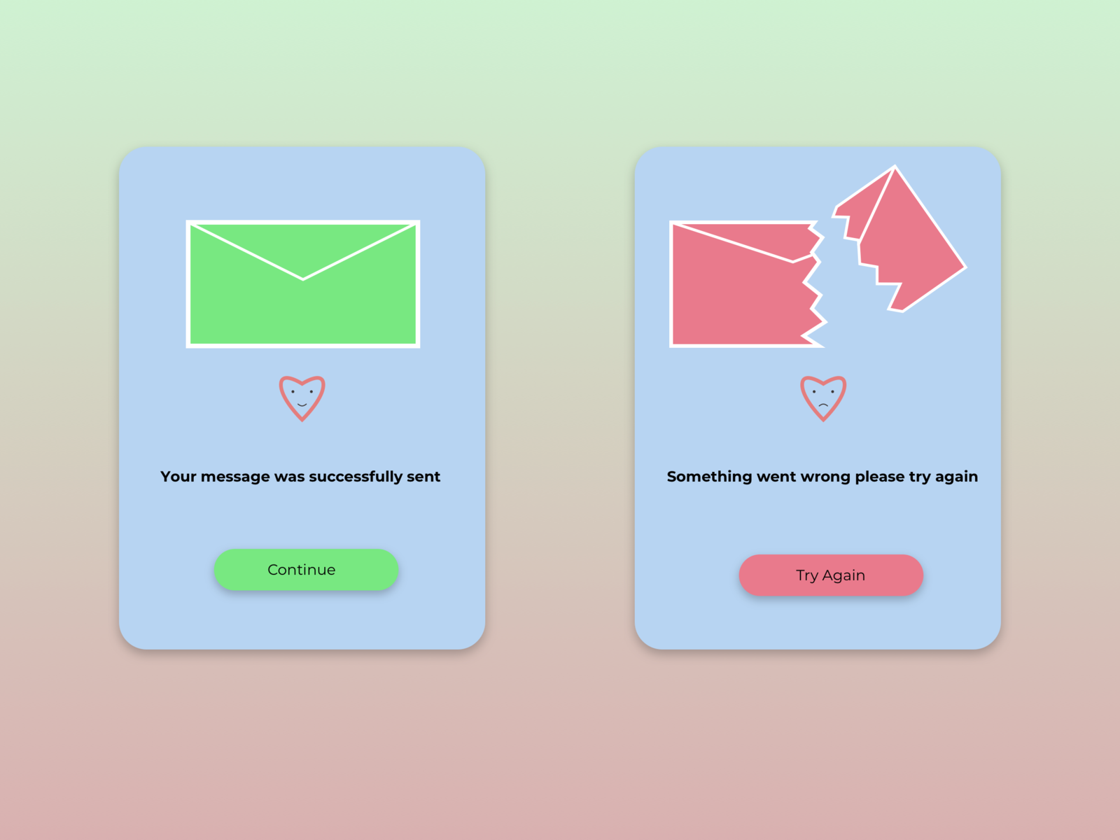 Flash Messages UI by Peter Kim on Dribbble