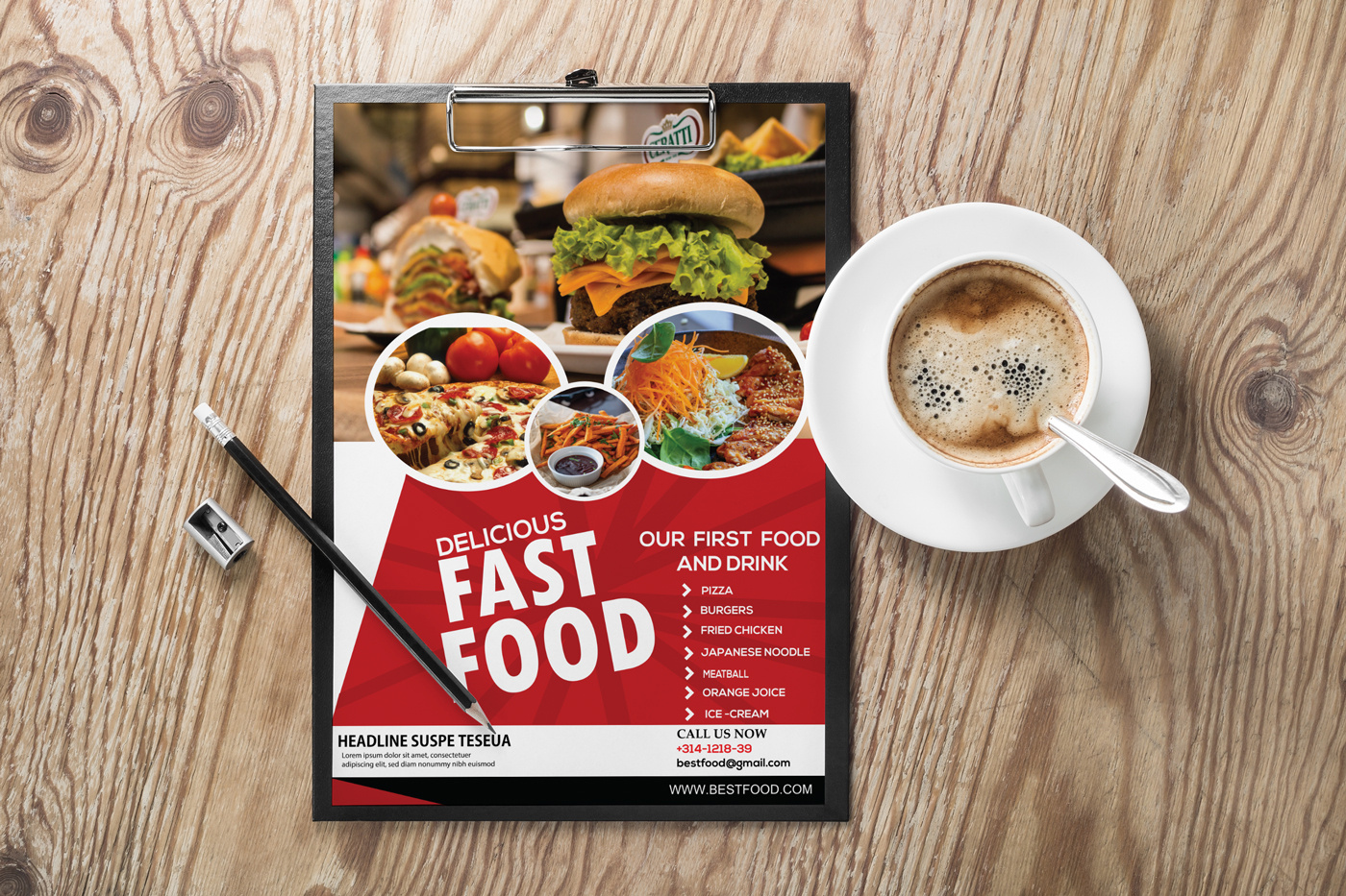 fast food flyer by ABDUR RAHMAN RISAD on Dribbble