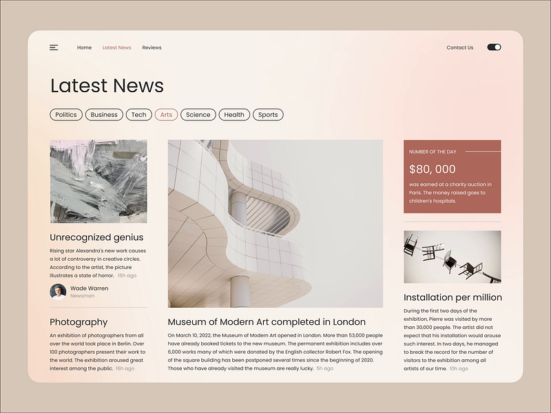 Browse thousands of News App images for design inspiration | Dribbble