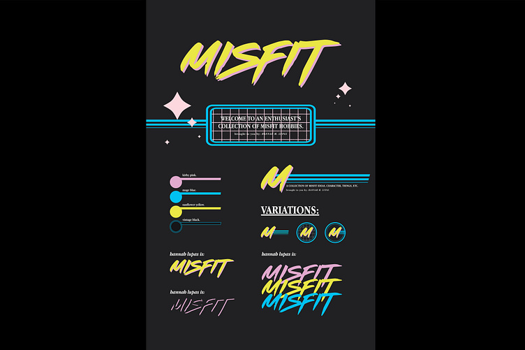 MISFIT (logo/variations brand guide) by CHAPPY on Dribbble