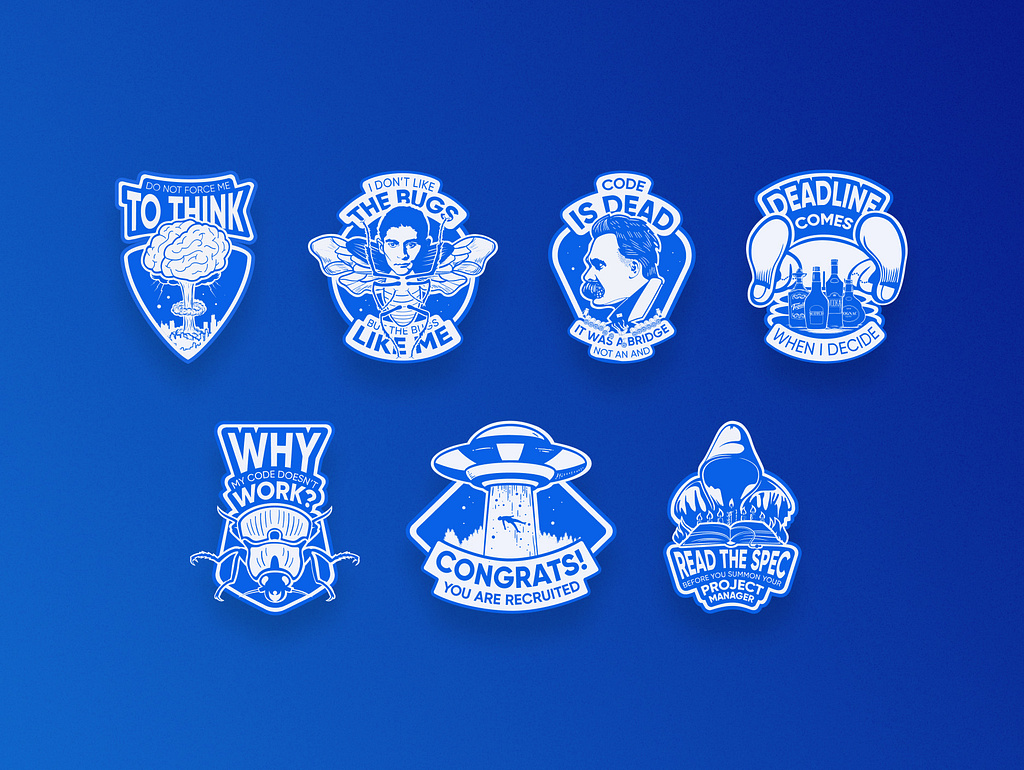 Programming stickerpack by Евгений Иванов on Dribbble