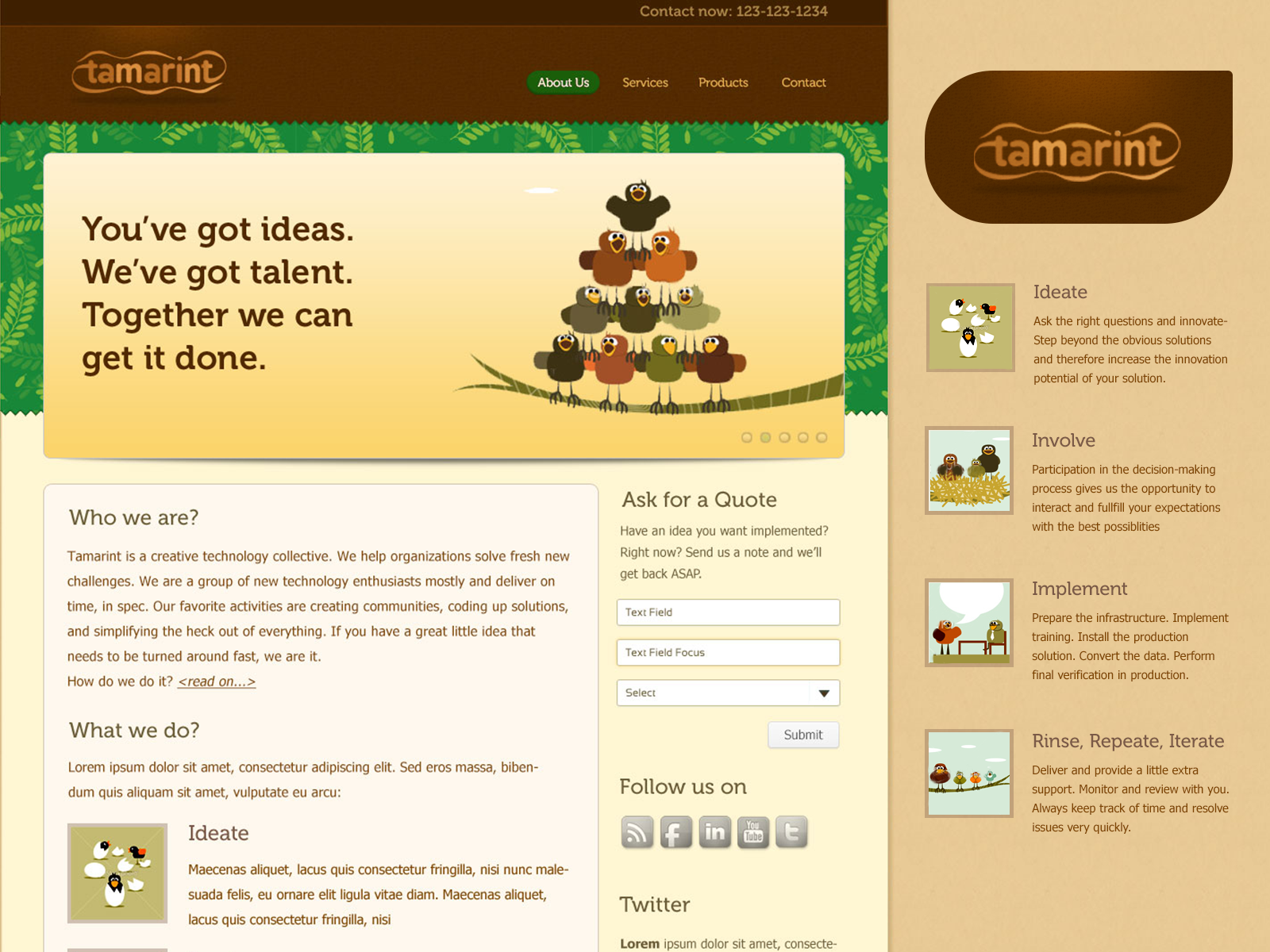 Tamarint Website by Darshan B on Dribbble