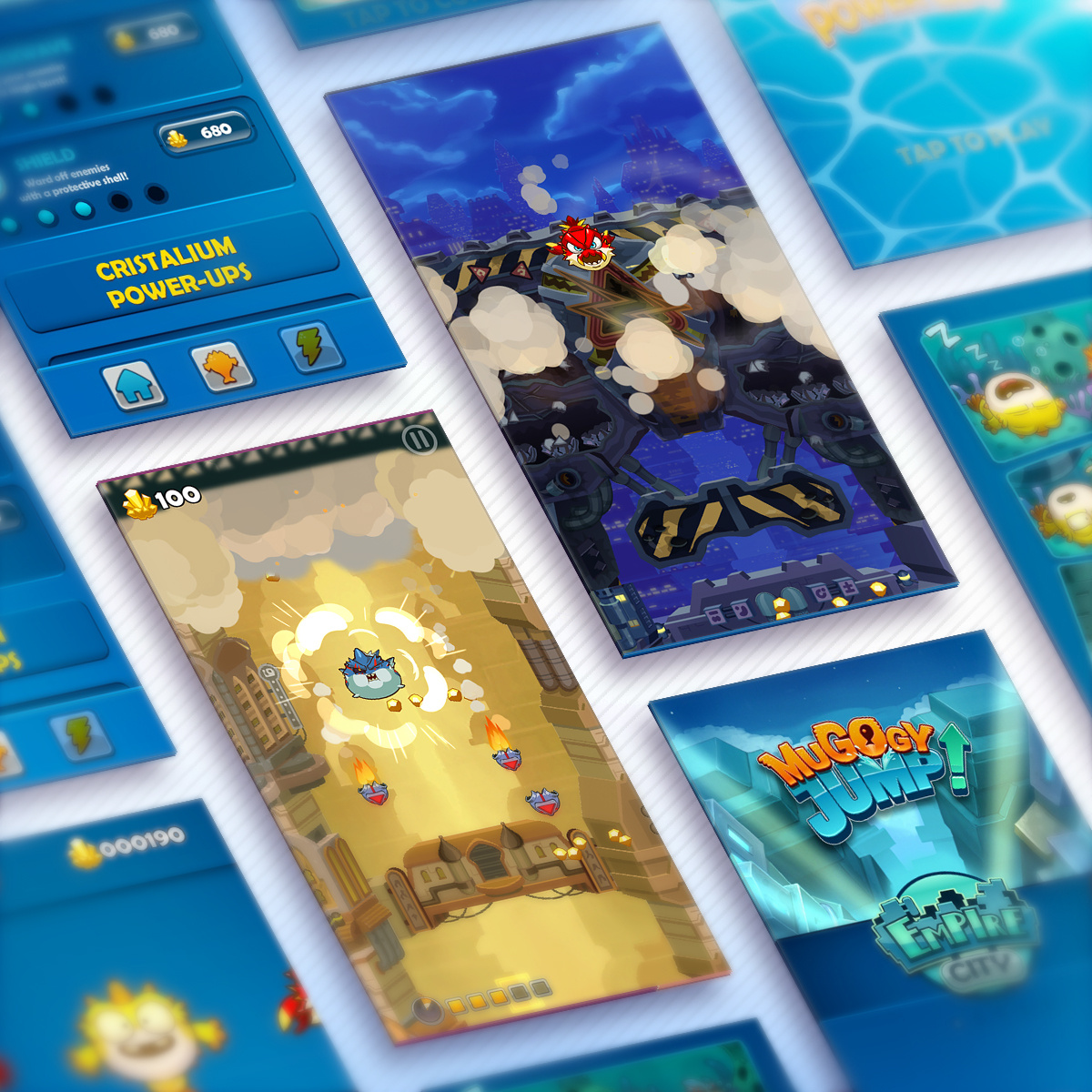 UI/UX and 2D Art - Mugogy Jump Game by Sergio Rebolledo on Dribbble
