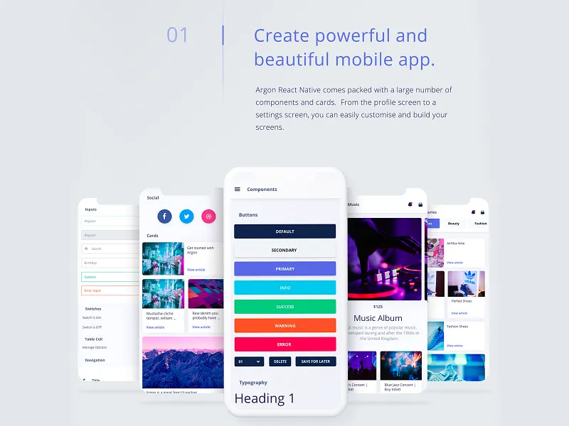 React Native designs, themes, templates and downloadable graphic ...