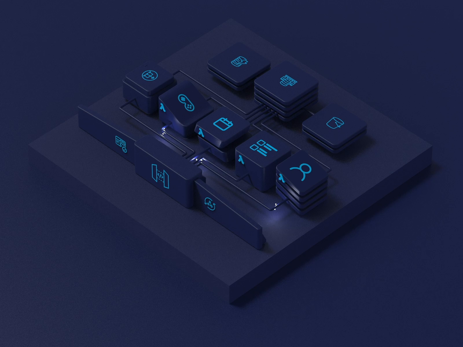 AWS Architecture 3D Model by Mobiquity Design on Dribbble