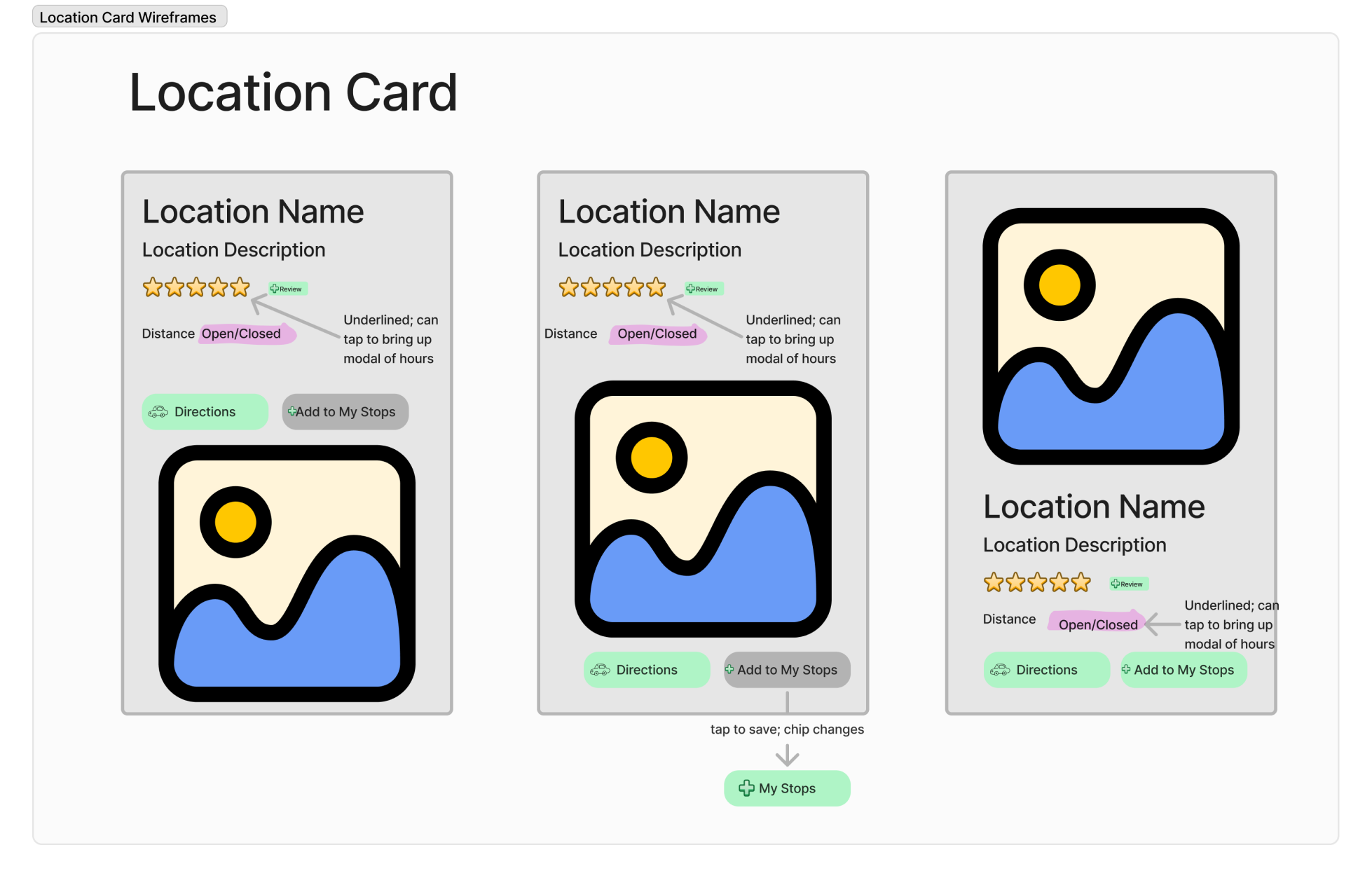 Travel App Location Cards by Kristen Jay Designs on Dribbble
