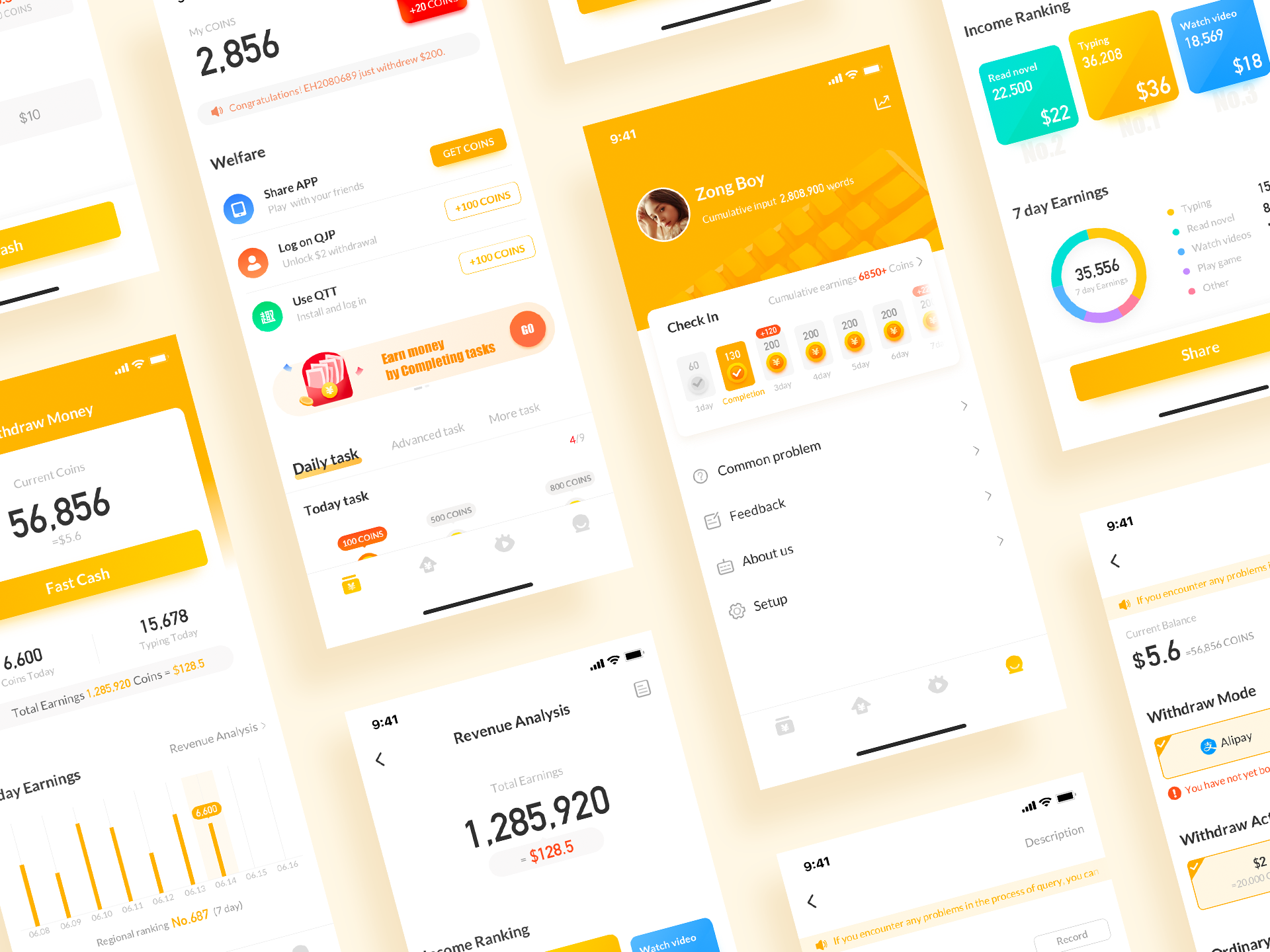 Qu APP collection by Viki for BestDream on Dribbble