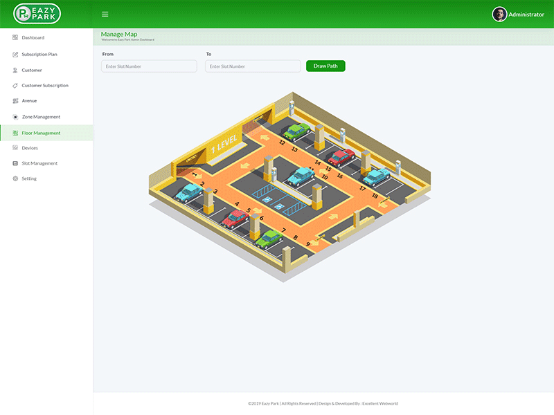 Best Smart Parking Dashboard UI Kit by Excellent Webworld on Dribbble