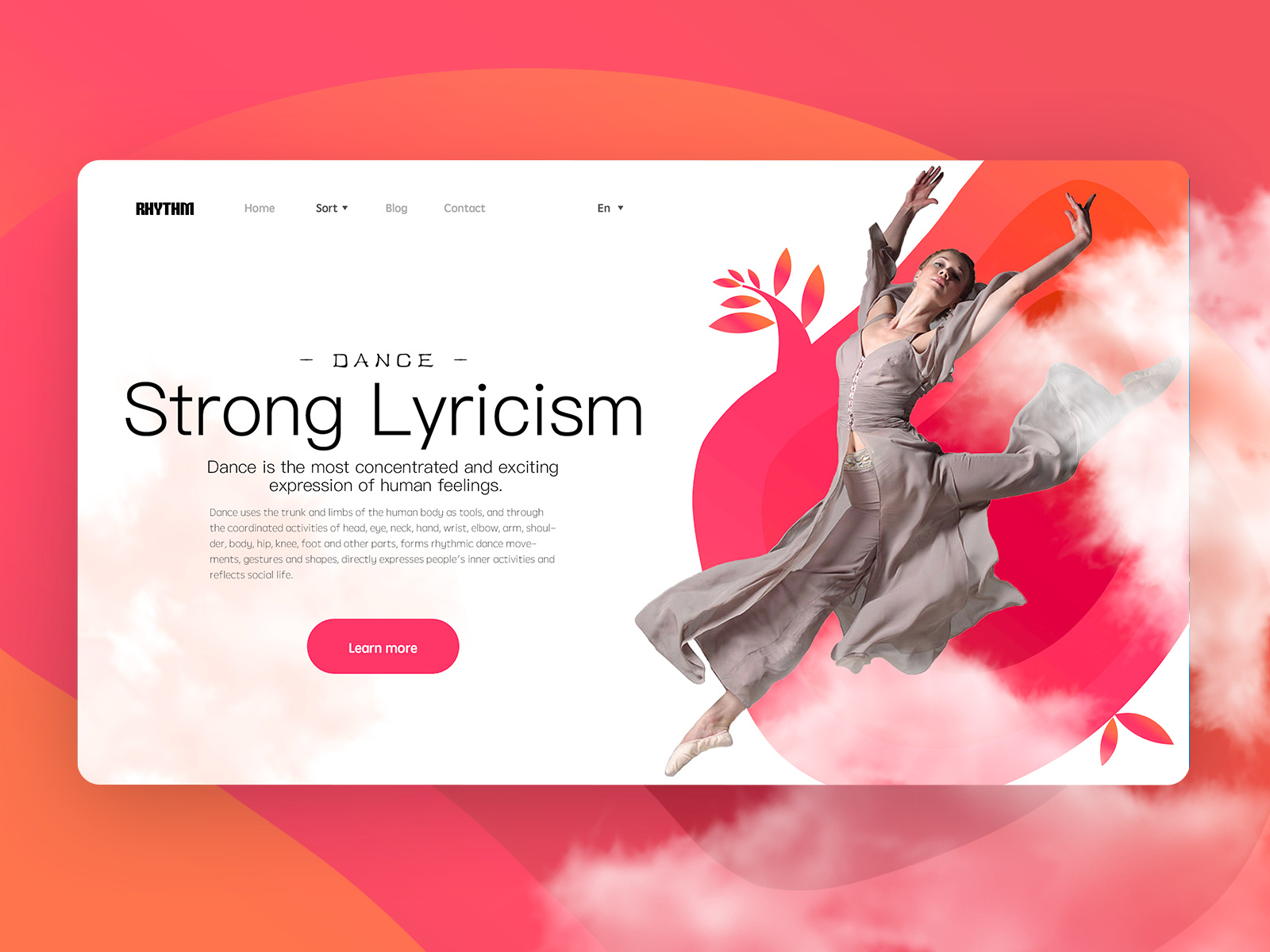 Rhythm Theme // Redesign Concept // Dance by Rhythm on Dribbble
