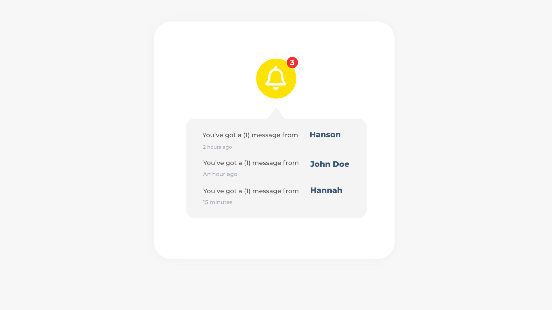 Notifications Dropdown ( Daily Ui #27 ) by hailey on Dribbble