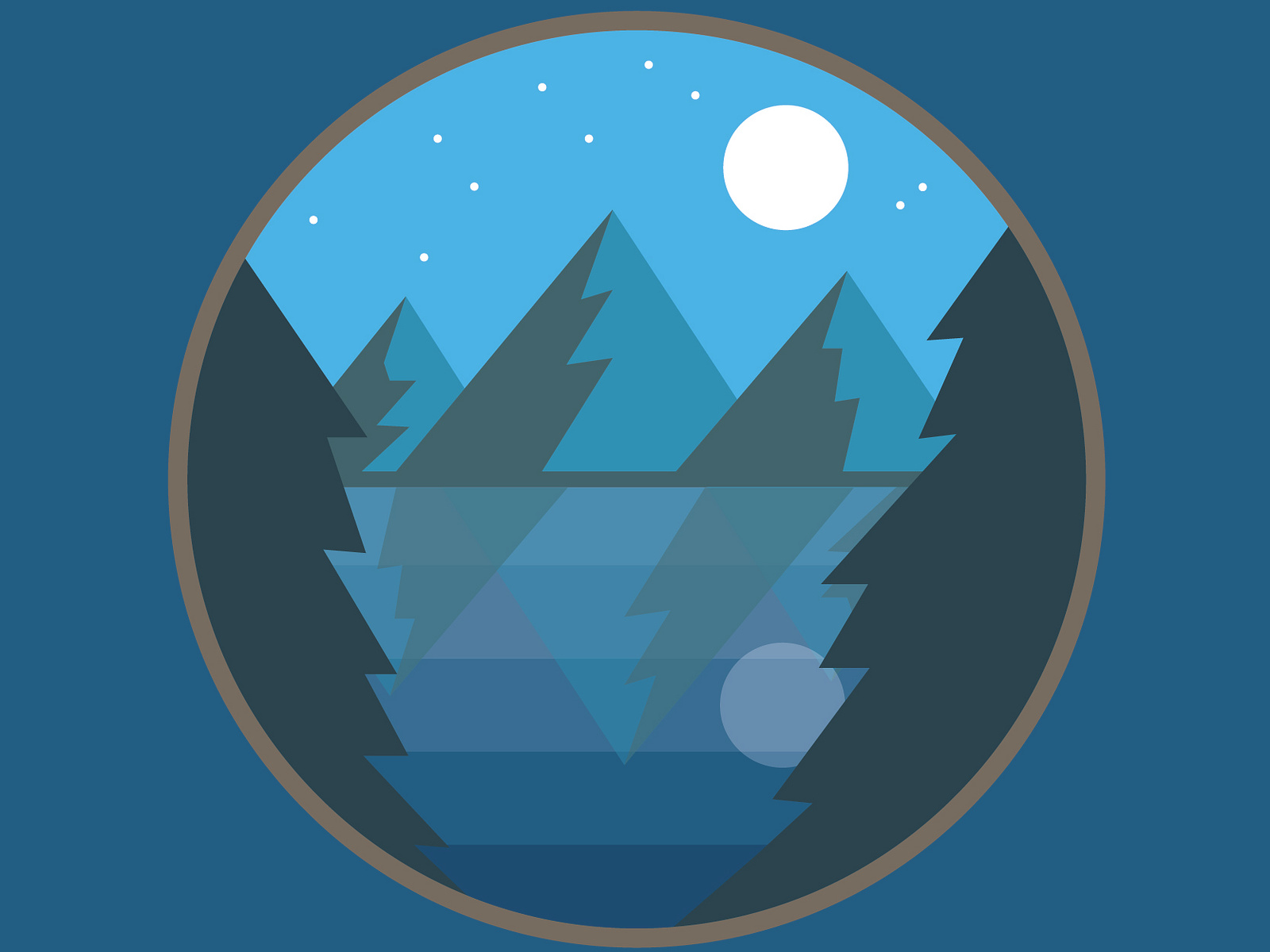 Winter Night by Jay L. Johnson on Dribbble