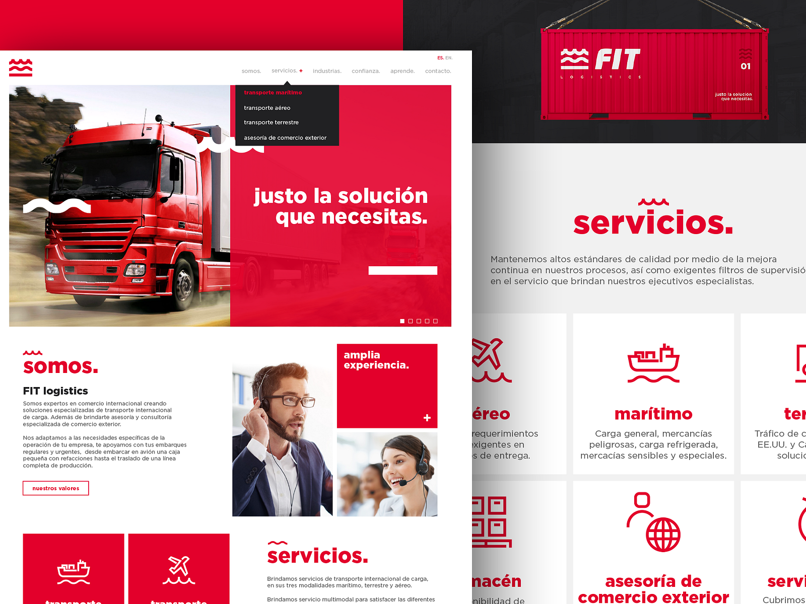 fit logistics by Pavel Diaz on Dribbble