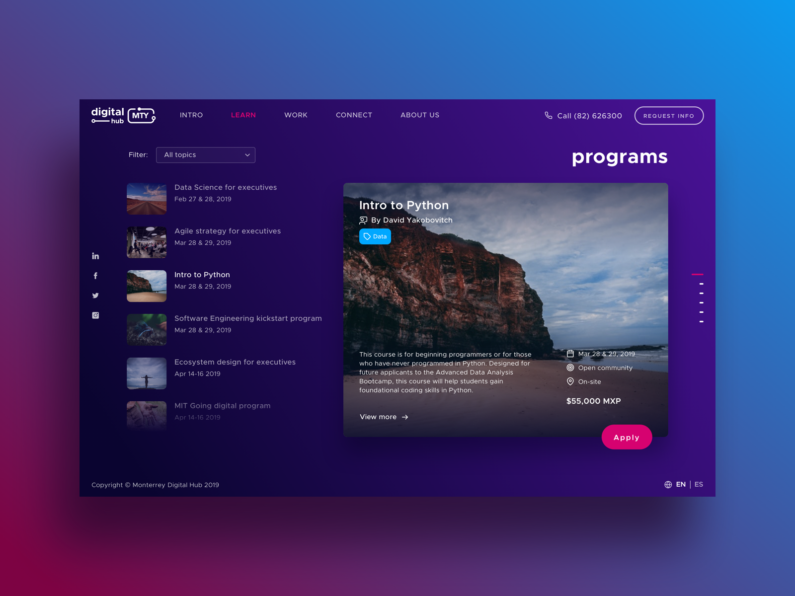 Course Catalog UI Design by Angel Herrera on Dribbble