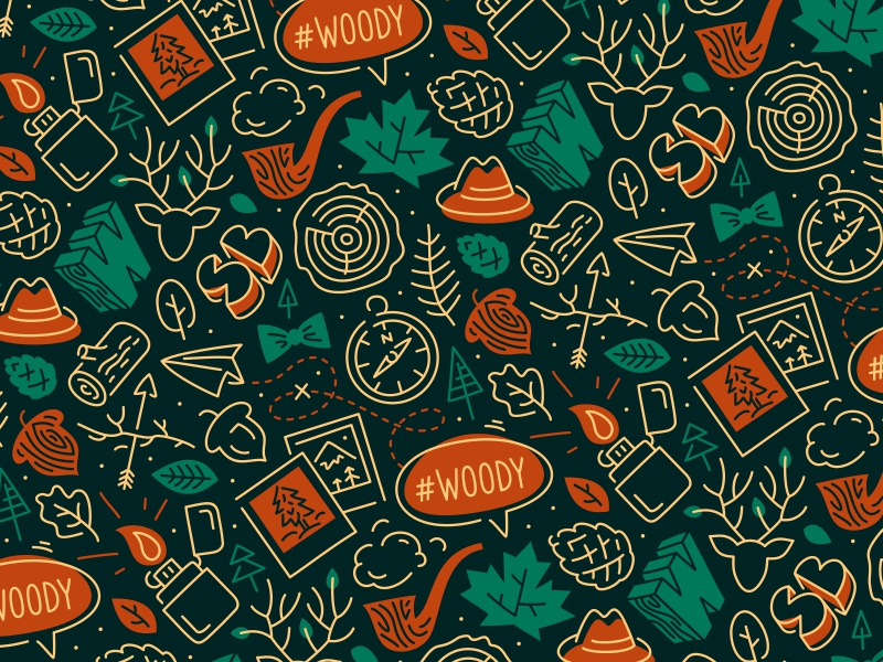 woody pattern v2 by Four Hands on Dribbble